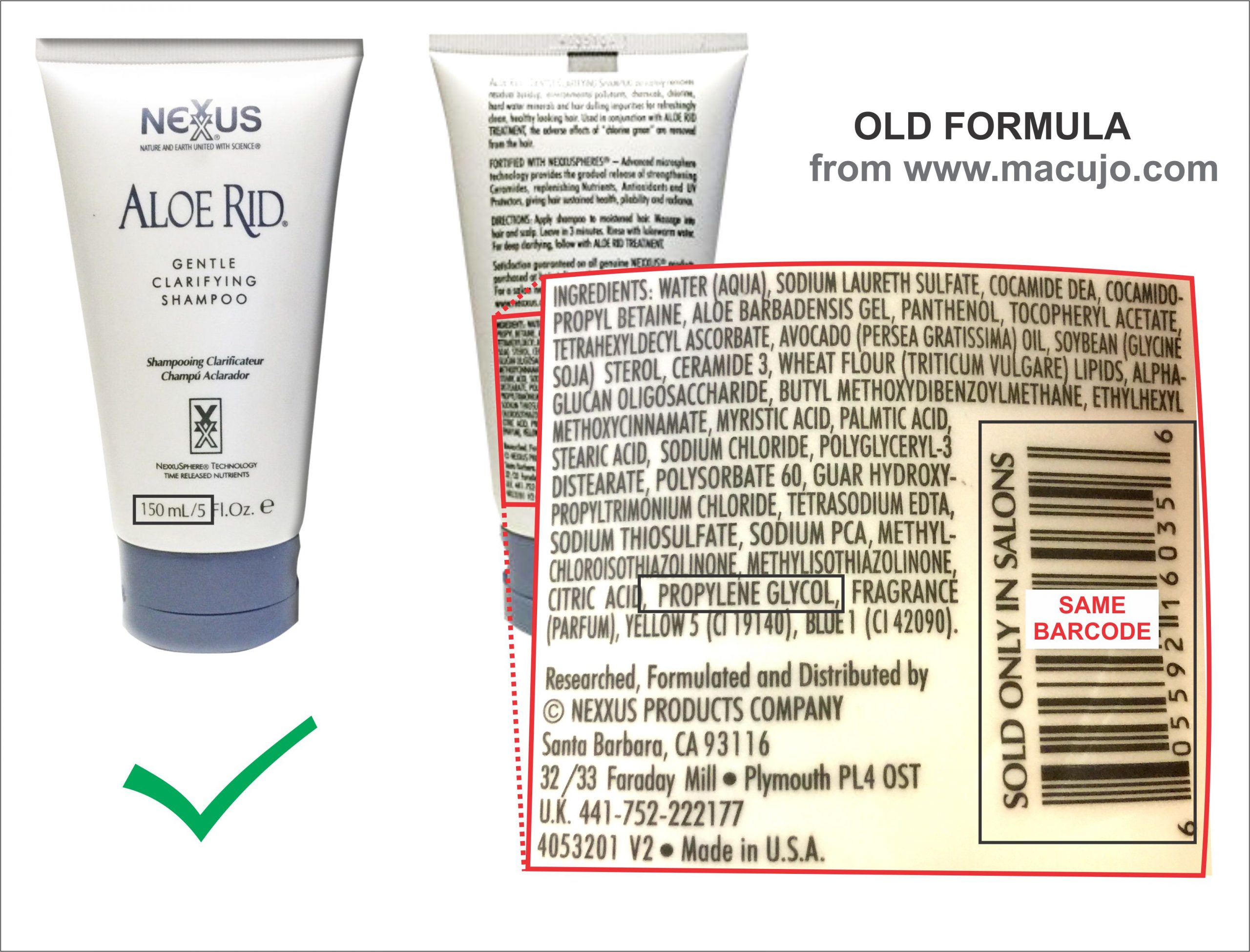 Nexxus Aloe Rid for macujo - Macujo